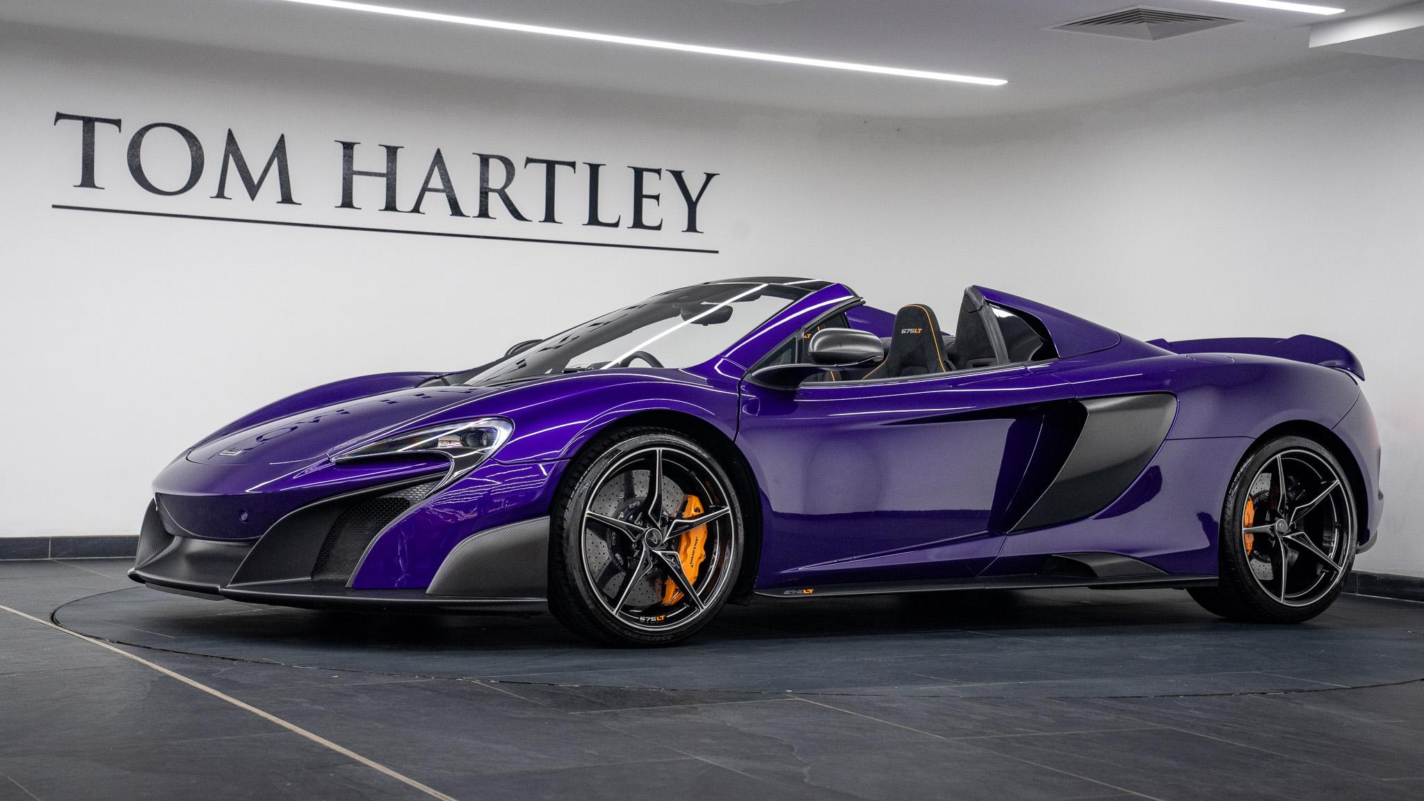 Used 2016 McLaren 675 LT Spider £POA 10,000 miles MSO Lantana Purple ...