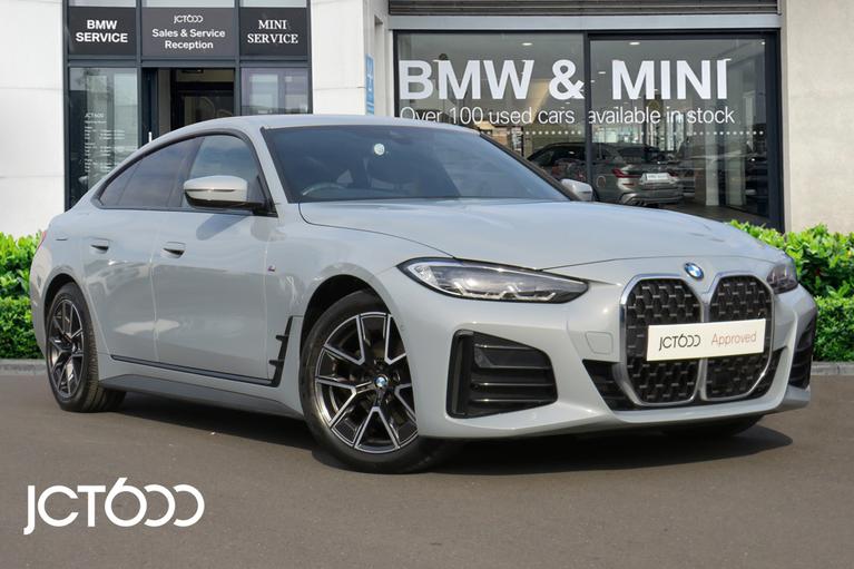 2022 BMW 4 Series 420i M Sport £28,950 22,871 miles Brooklyn Grey | JCT600