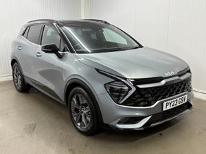 Kia Sportage 1.6 T-GDi ISG HEV GT-LINE S in Lunar Silver With Black Roof £30,750