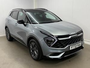 Kia Sportage 1.6 T-GDi ISG HEV GT-LINE S in Lunar Silver With Black Roof £30,950