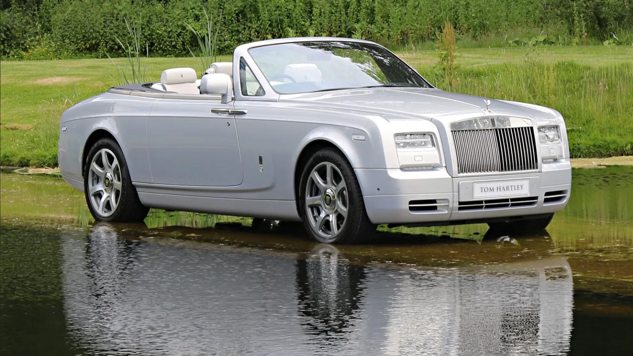 This car dealership park their cars in a pond for the Auto Trader ...