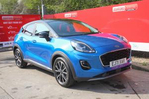Ford Puma 1.0T EcoBoost MHEV Titanium SUV 5dr Petrol DCT Euro 6 in Blue ...