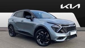 Kia Sportage 1.6 T-GDi ISG PHEV GT-LINE S in Lunar Silver With Black Roof £35,800