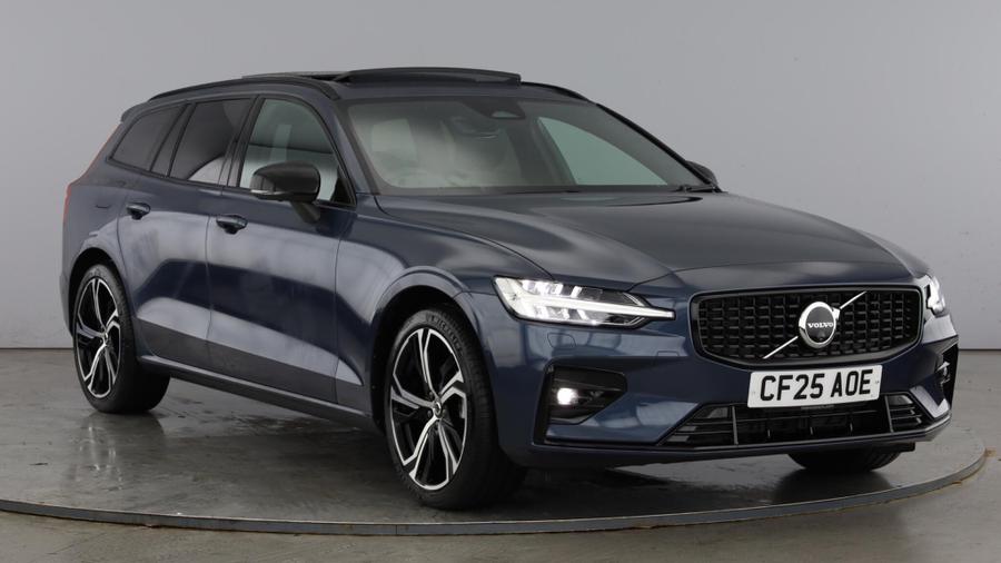 2025 Volvo V60 - Denim Blue - £38,220 | Cardiff Volvo