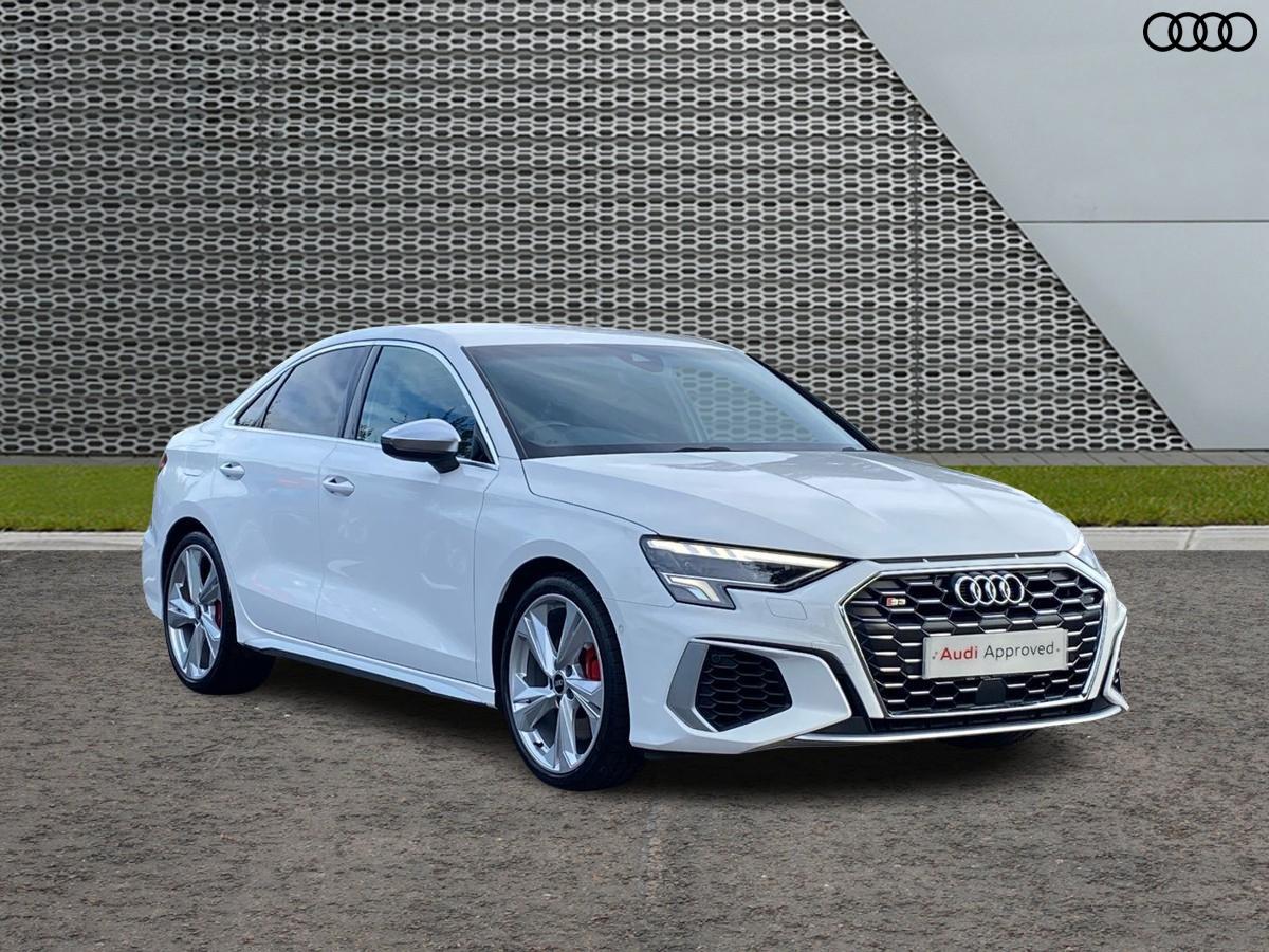 Used 2021 Audi S3 TFSI 310 PS S tronic £31,295 21,975 miles Ibis White ...