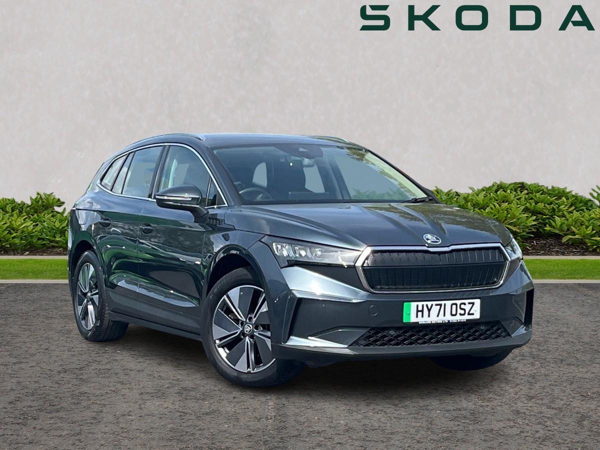 Used 2021 Skoda Enyaq iV E 80 82 Kwh £22,995 27,614 miles Grey | Caffyns