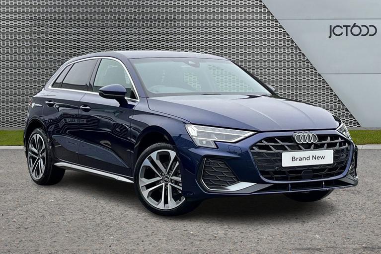 ~ Audi A3 Audi A3 Sportback S line 30 TF £30,845 ~ miles Navarra blue ...