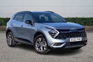 Kia Sportage 1.6 T-GDi ISG HEV GT-LINE S in Lunar Silver With Black Roof £26,400