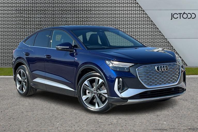 ~ Audi Q4 Sportback S line 55 e-tron quattro 25000 kW £65,493 10 miles ...
