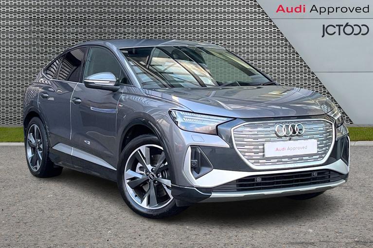 2024 AUDI Q4 E-Tron Sportback S line 45 e-tron 21000 kW £33,821 8,984 miles Typhoon Grey | JCT600