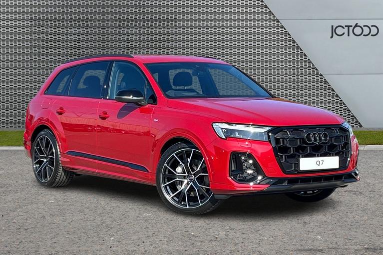 ~ Audi Q7 Audi Q7 SUV Black Edition 50 T £77,294 ~ miles Chili red ...