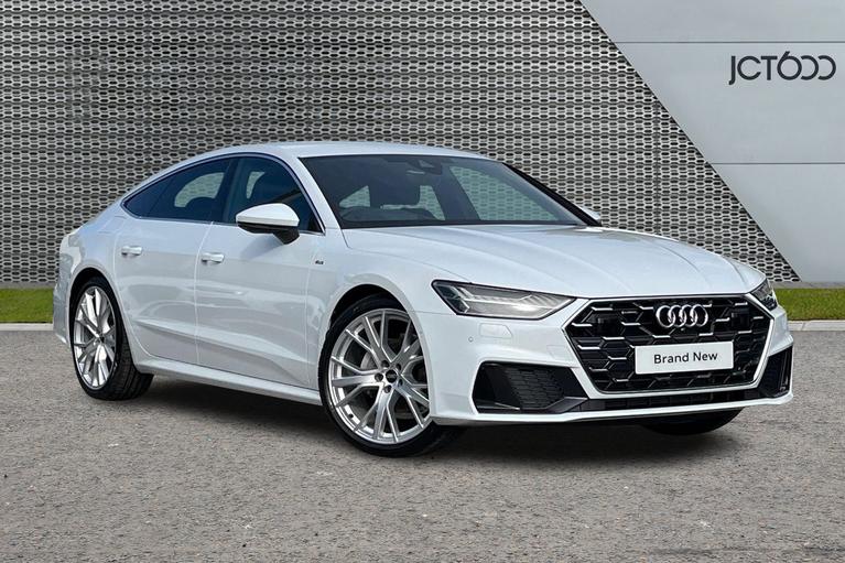 ~ Audi A7 Audi A7 Sportback S line 40 TD £58,890 ~ miles Glacier white ...