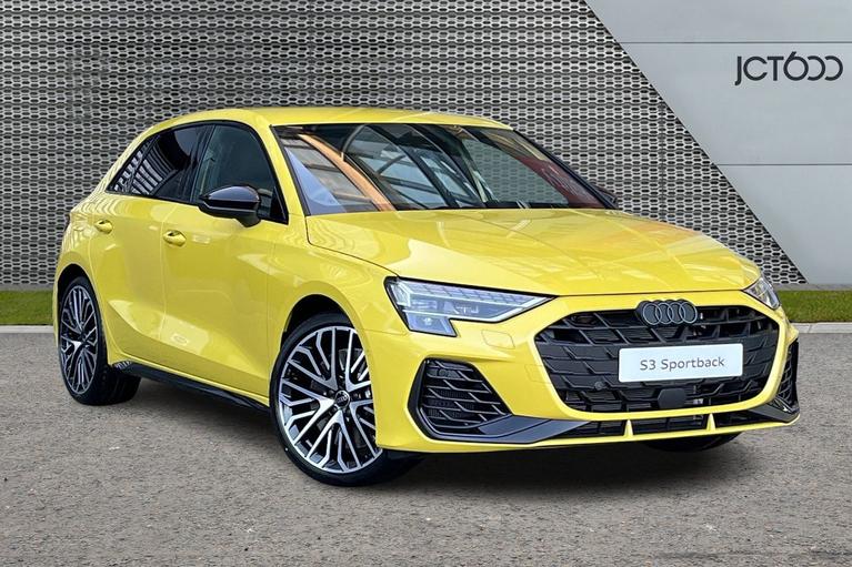 ~ AUDI A3 Audi S3 Sportback Black Editio £44,880 10 miles Python yellow ...
