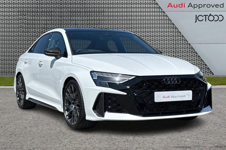 2025 AUDI RS3 Saloon Carbon Vorsprung £69,000 101 miles Arkona White ...