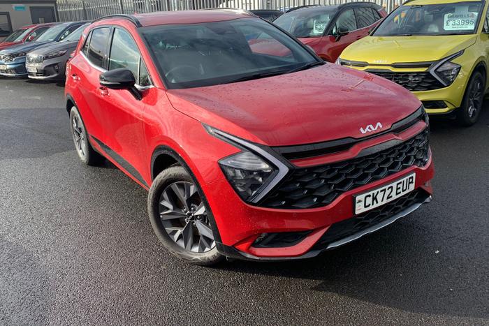 KIA Sportage 1.6 T-GDi ISG HEV GT-LINE in Infra Red £32,995