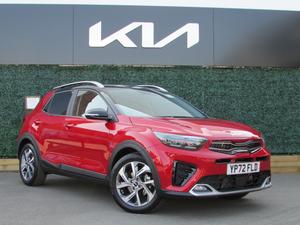 Kia Stonic 1.0 T-GDi ISG 48V GT-LINE S in Blaze Red with Black Roof £24,495