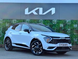 Kia Sportage 1.6 T-GDi ISG 48V GT-LINE S in Fusion White with Black ...
