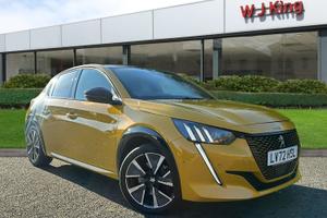 Peugeot E 208 Gt Premium in Faro Yellow £15,495