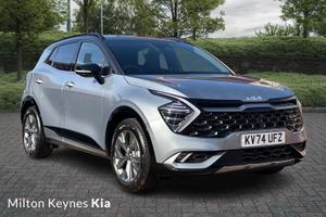 Kia Sportage 1.6 T-GDi HEV GT-LINE S in Lunar Silver With Black Roof £34,980
