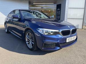 BMW 5 SERIES 520d M Sport 4dr Auto in Mediterran Blue £22,500