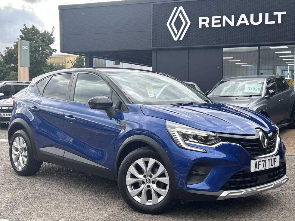 Used 2021 Renault Captur Iconic Tce £10,995 47,587 miles Blue And Black ...
