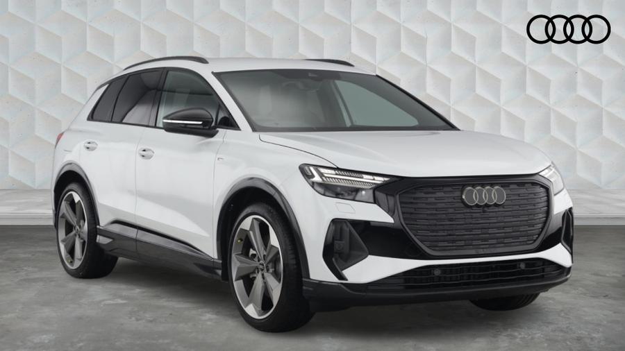 New 2025 Audi Q4 e-tron Q4 Black Edition 45 e-tron kW £54,260 ~ miles ...