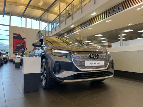 Used 2025 AUDI Q4 e-tron Q4 Sport 45 e-tron kW £46,995 ~ miles Typhoon ...